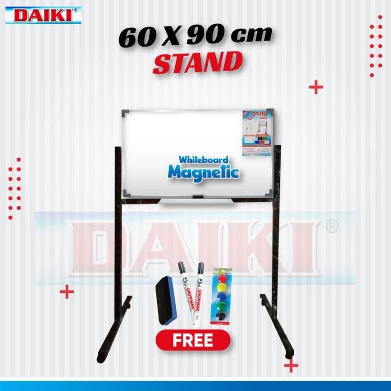 Jual READY PAPAN TULIS / WHITEBOARD DAIKI MAGNETIC DOUBLE F STAND UK ...