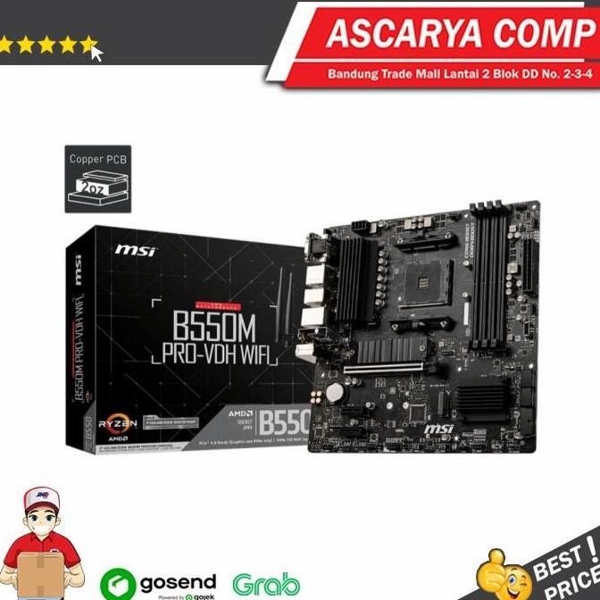 Jual MSI B550M Pro-VDH Wifi (AM4, AMD Promontory B550, DDR4, USB3.2 ...