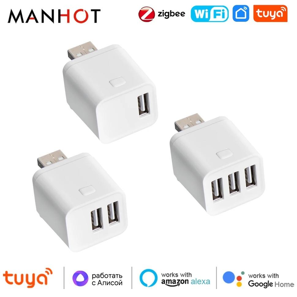 Jual Tuya Wifi/Zigbee Smart Micro Usb Adaptor Switch 5V Mini Usb Power ...