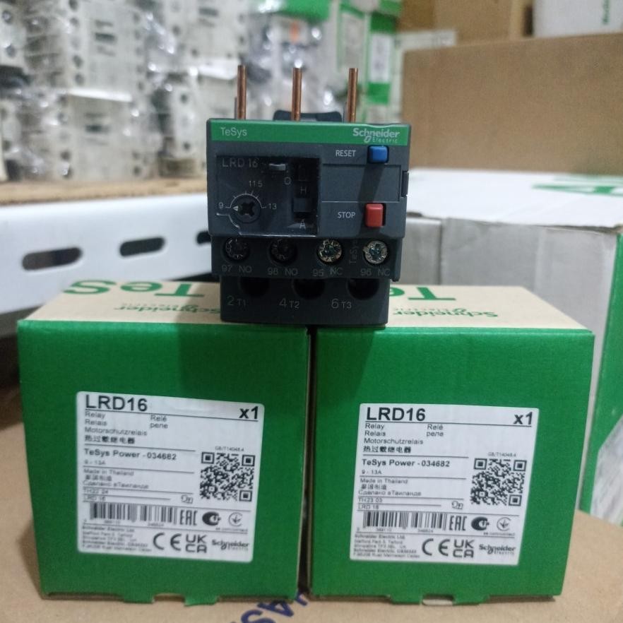 Jual HJK Thermal Overload Relay Schneider LRD16 9A-13A TOR Schneider ...