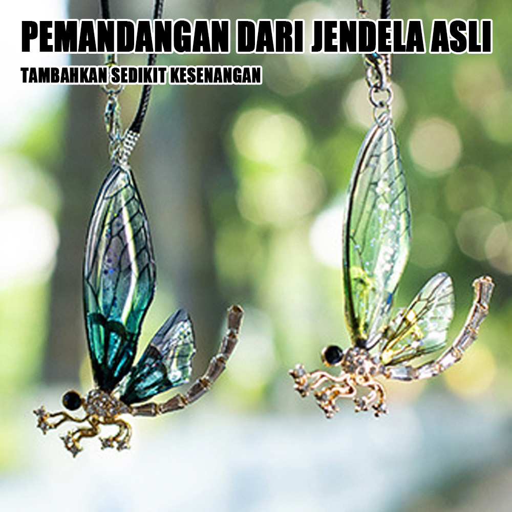 Jual New Transparent Winged Dragonfly Car Liontin Paduan Lucu Lucu Lucu ...