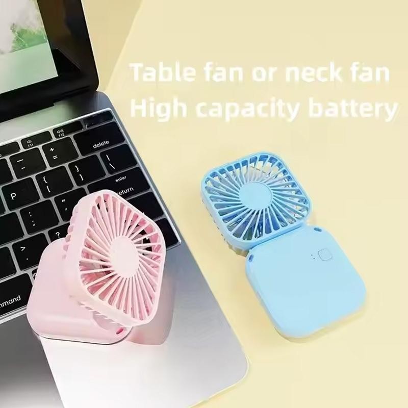 Jual Mini Folding Fan / Kipas Angin Mini Lipat Gantung Leher Portable ...