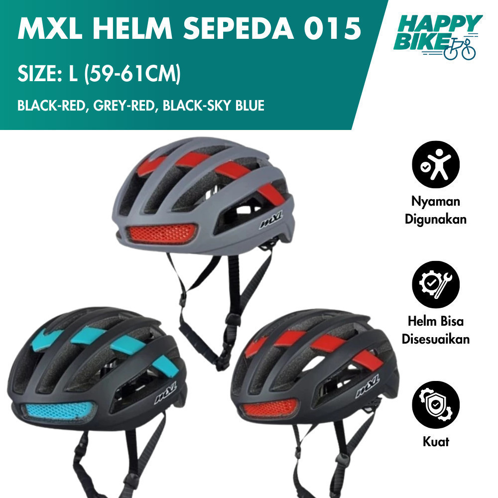 Jual MXL Helm Sepeda Lipat, Road Bike, MTB 015 Bicycle Helmet Safety ...