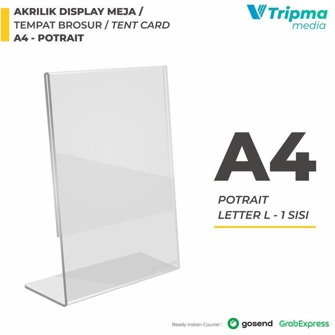 Jual HARGA DISKON Akrilik Tempat Brosur/ Tent Card / Akrilik Display ...