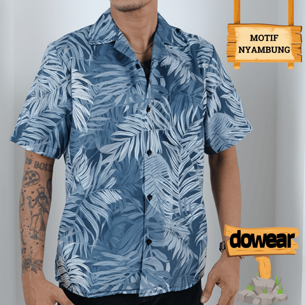 Jual Dowear Baju Kemeja Motif Kekinian Cowok Cewek Bali Pantai Surfing ...
