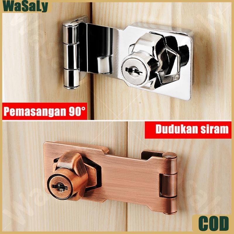 Jual Engsel Gembok Pintu 2.5/3/4 Inch Kait Kunci Lemari Pakaian Tanpa ...