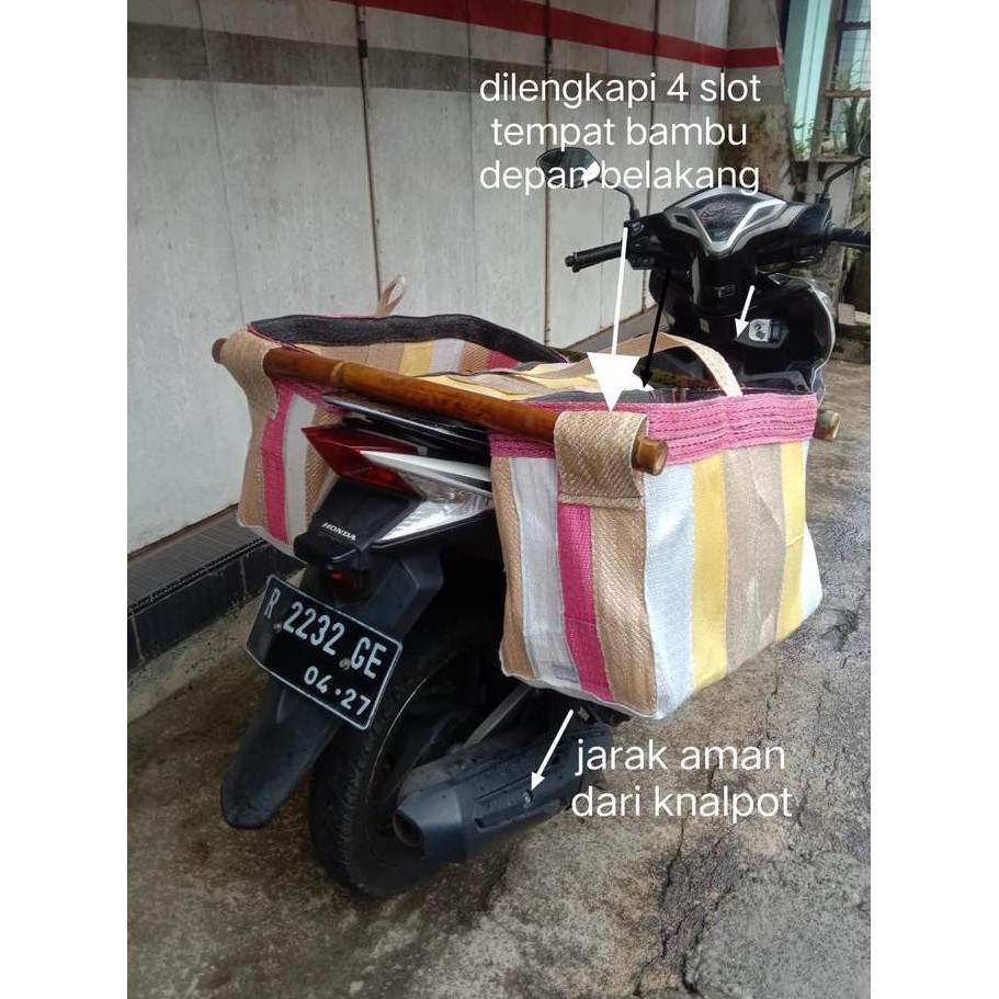 Jual Tas motor/Tas obrok/ Keranjang motor/Tas kurir /tas rengkek/tas ...