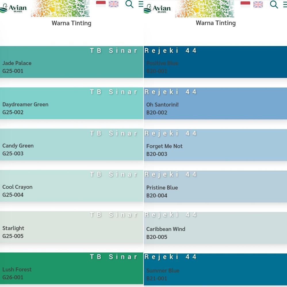 Jual HJK TB Sinar Rejeki 44 AVIAN Synthetic 0.9 Liter 1 KG Cat Minyak ...