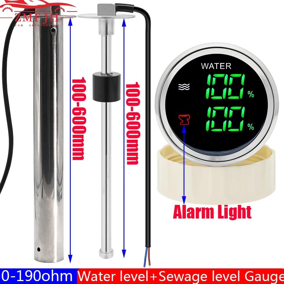 Jual Digital Dual 52Mm Gauge With Warning Water Level Indicator+Sewage ...