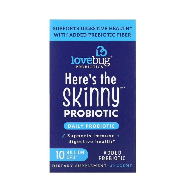 Jual Lovebug Probiotics Heres The Skinny Probiotic 10 Billion Cfu 30 ...