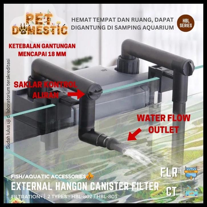 Jual EXTERNAL CANISTER HANG ON FILTER AQUARIUM GANTUNG HANGING HANGON ...