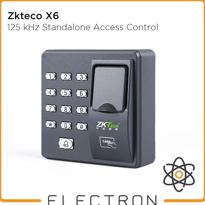 Jual Zkteco X6 Fingerprint RFID 125kHz Pin Standalone Access Control ...