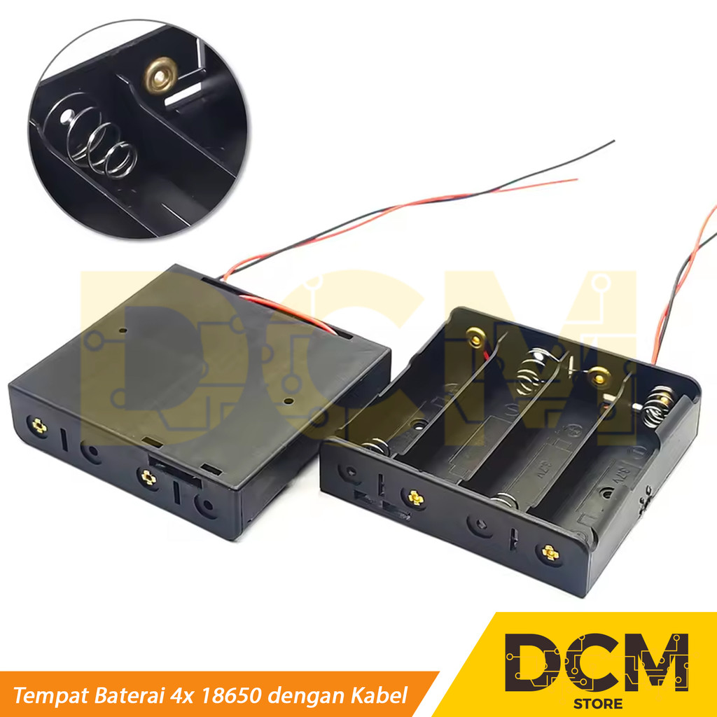 Jual Battery 4*18650 Holder Seri 4 Slot Batere Baterai Case/Box/Kotak ...