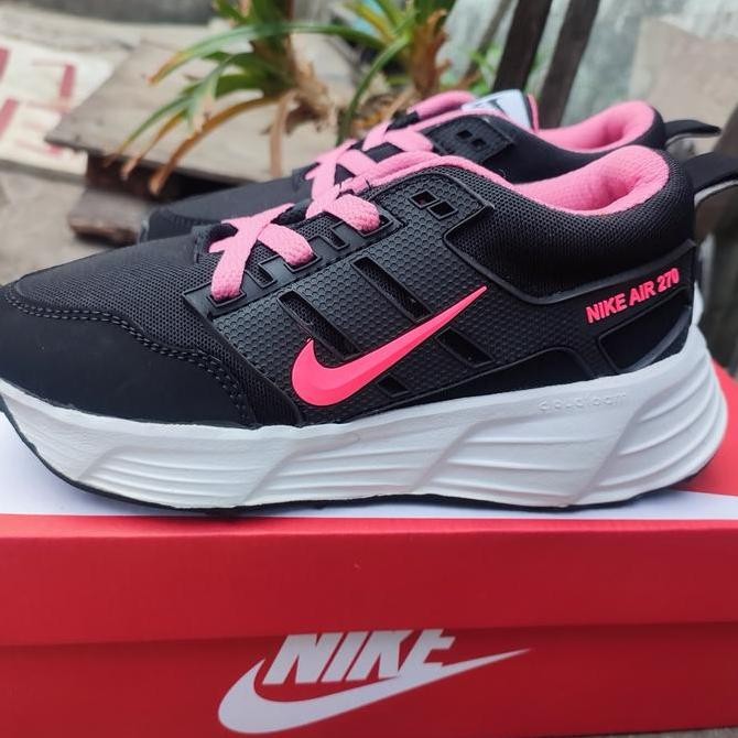 Jual Tersedia Sepatu Anak Perempuan Sekolah Sneakers Nike Air New Hitam ...