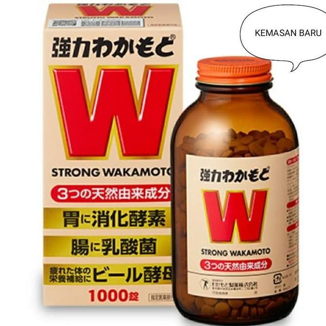 Jual Strong WAKAMOTO 1000 TABLET ORIGINAL JAPAN | Shopee Indonesia
