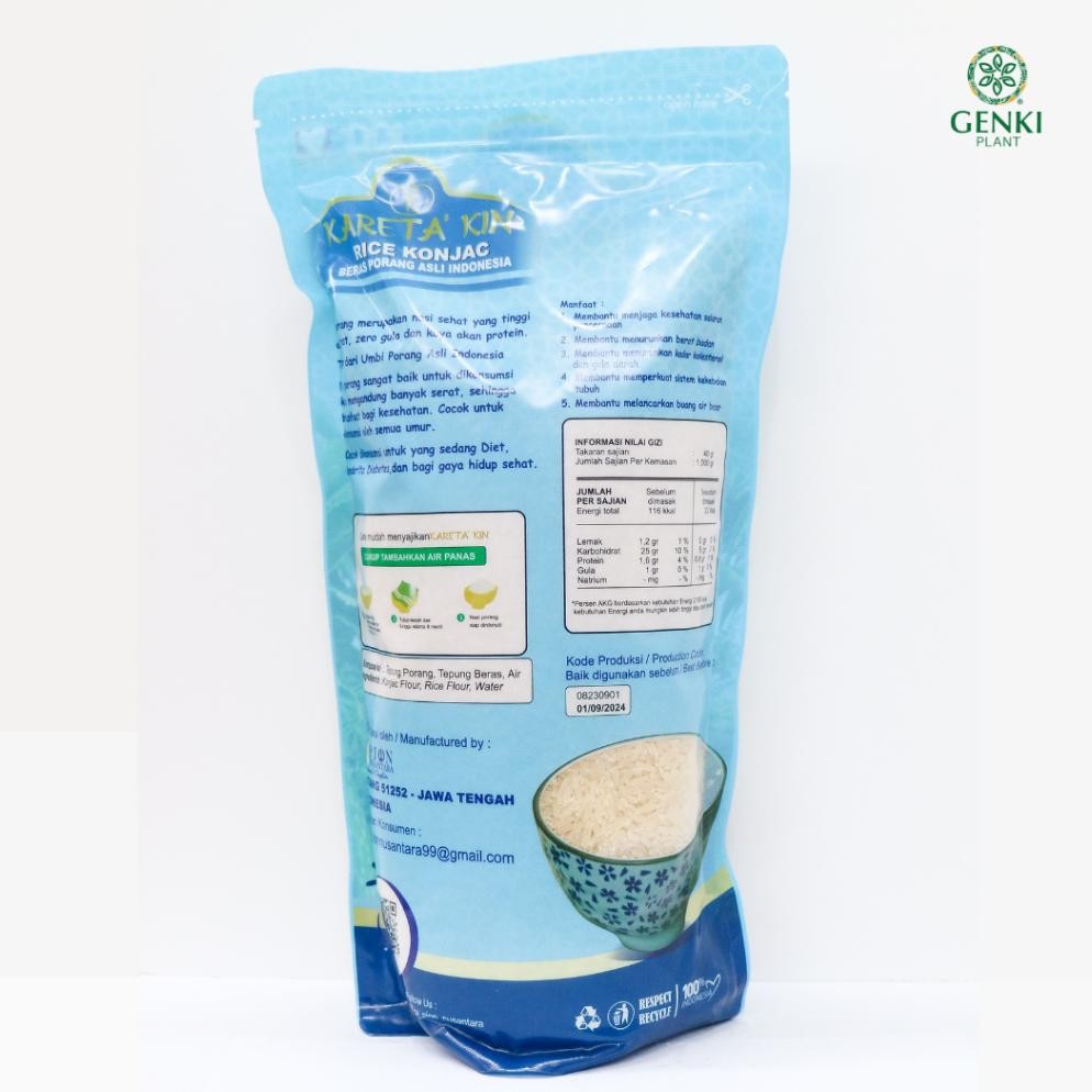 Jual Kareta Kin Beras Porang / Konjac Rice / Shirataki Rice - 1 Kg ...