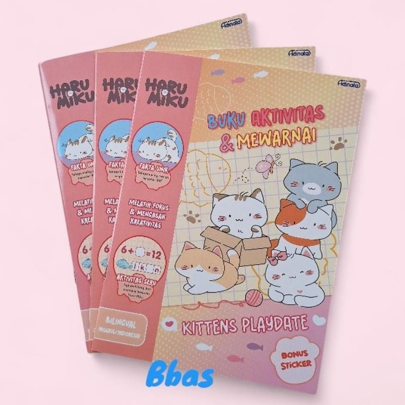 Jual Haru Miku Activity Book L Adinata / Buku Aktifitas / Buku Mewarnai ...