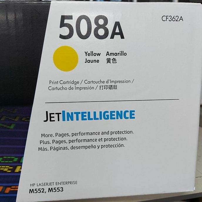 Jual Toner Hp 508A Yellow ( Cf362A ) Original 100% Cf 362A 508 A New ...