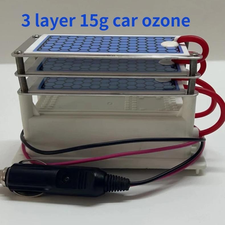 Jual Car Ozone Generator Air Purifier 12V 15G 3 Layer Ozone Ceremic ...