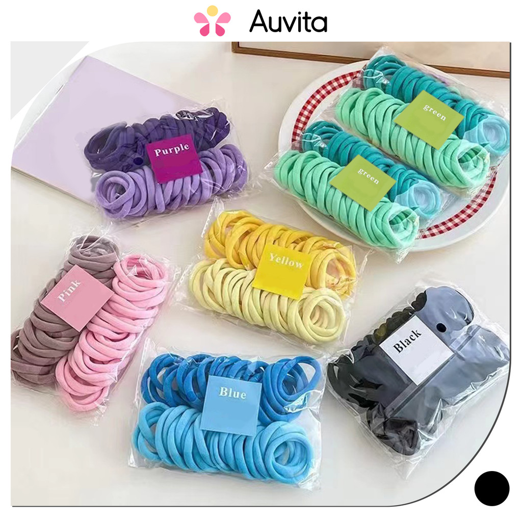 Jual Auvita 50 PCS Ikat Rambut Anak Elastis Hair Tie Karet Gelang ...