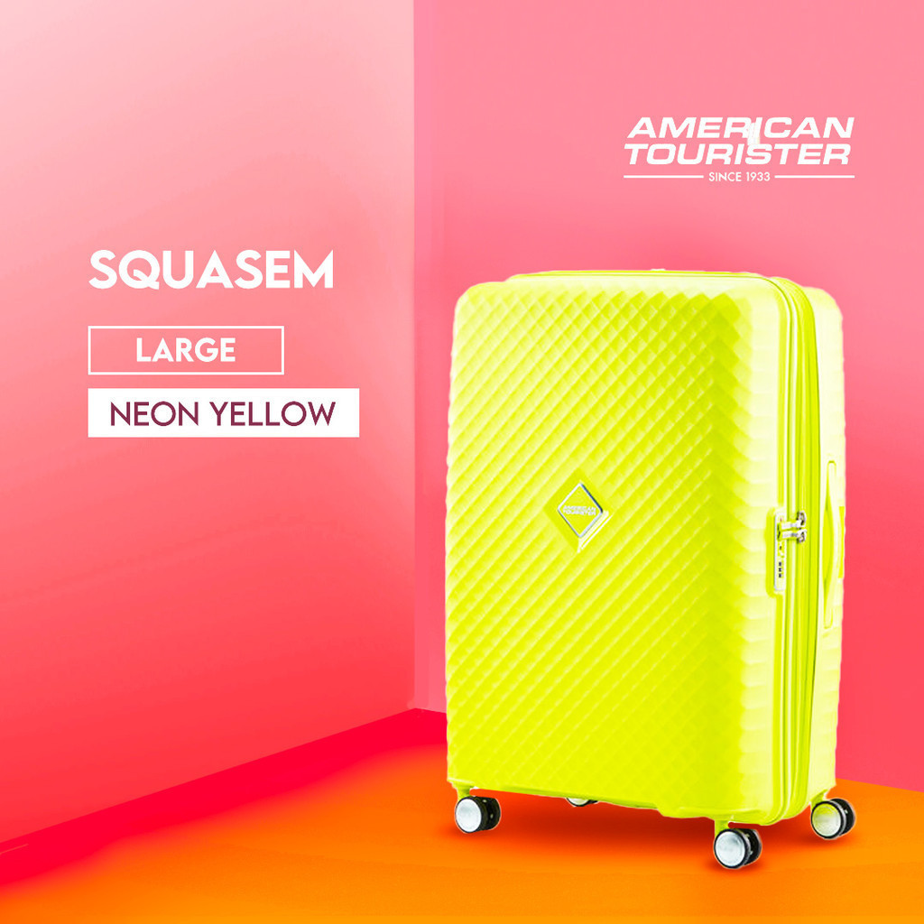 Jual American Tourister Koper Hardcase Squasem Large 28 Inch - Neon ...