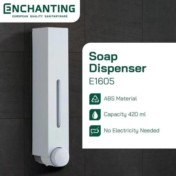 Jual ENCHANTING TEMPAT SABUN CAIR E1605 LIQUID SOAP DISPENSER 420 ML ...