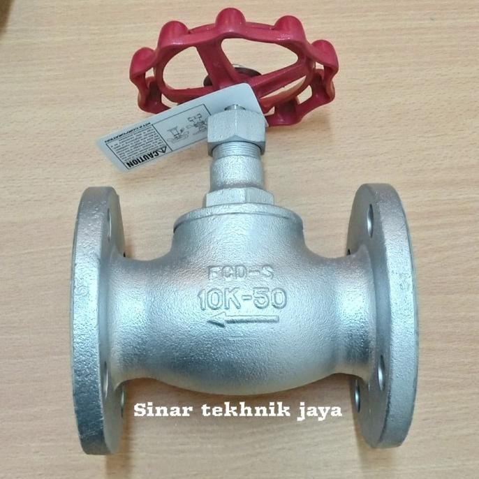 Jual Globe Valve Steam 2" Kitz Jis 10K Flange Dn 50 Perlengkapan ...