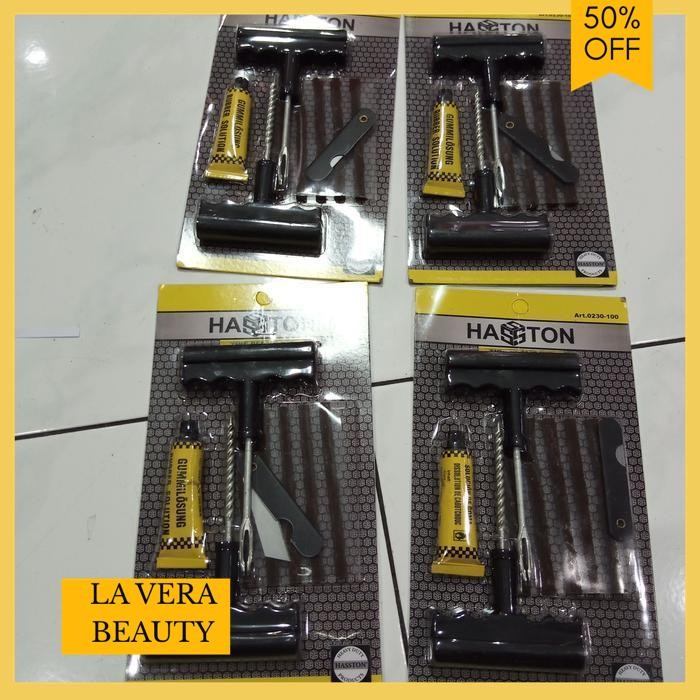 Jual ALAT TUBLESS HASTON TUBELESS PERBAIKAN BAN / JARUM + CACING + LEM ...