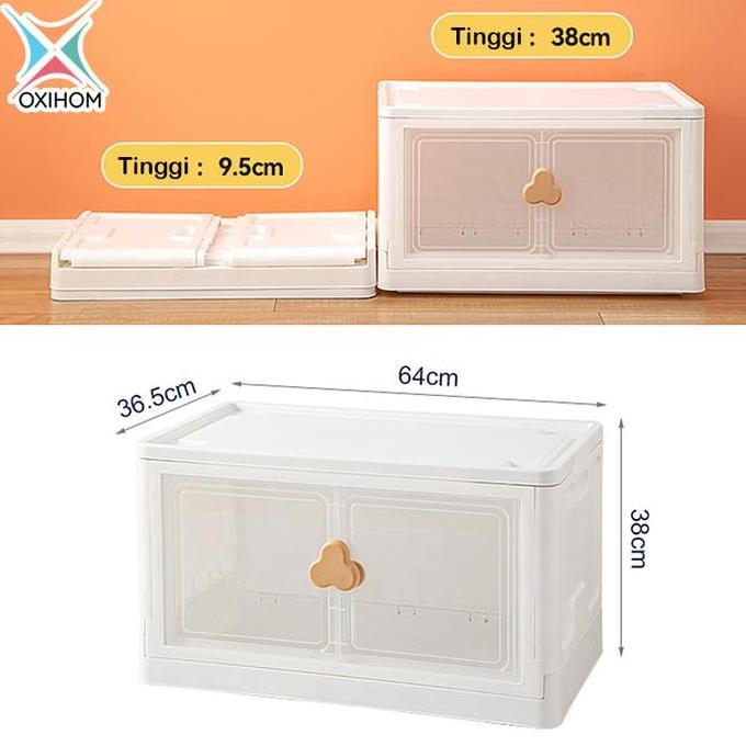 Jual Oxihom Kotak Penyimpanan Lipat Storage Box Lipat Container Plastik ...