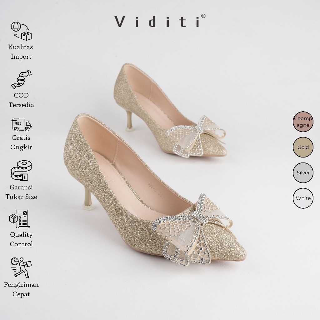 Jual Viditi Natasha Heels 6 cm | Shoes | Sepatu Import Wanita ...
