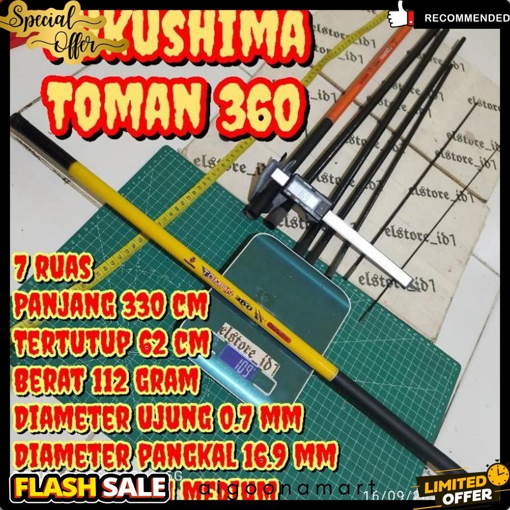 Jual Joran Tegek Pancing 360 Bisa Buat Tiang Bendera Mini Flag Majelis ...