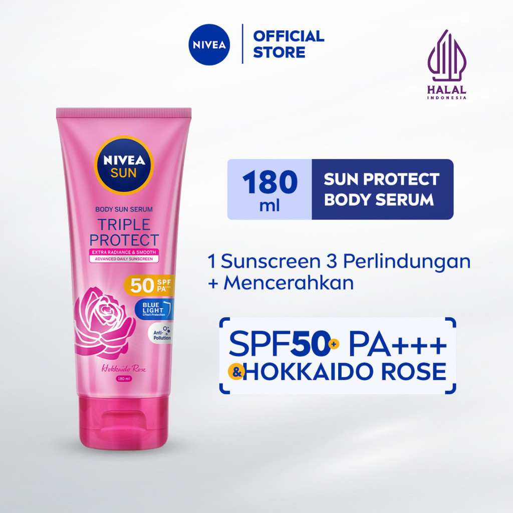 Jual NIVEA SUN Body Serum Triple Protect Extra Radiance & Smooth SPF 50 ...