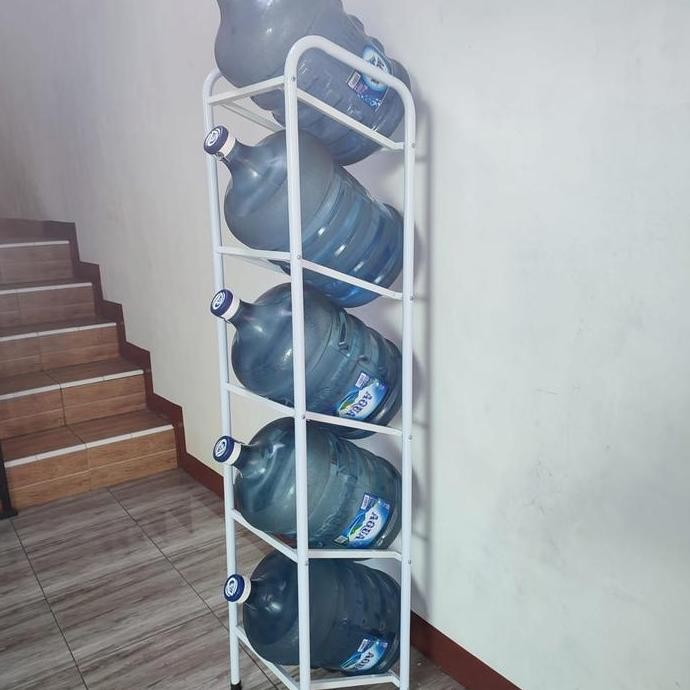 Jual BEBAS ONGKIR - Rak galon 5 susun plus kran galon | Shopee Indonesia