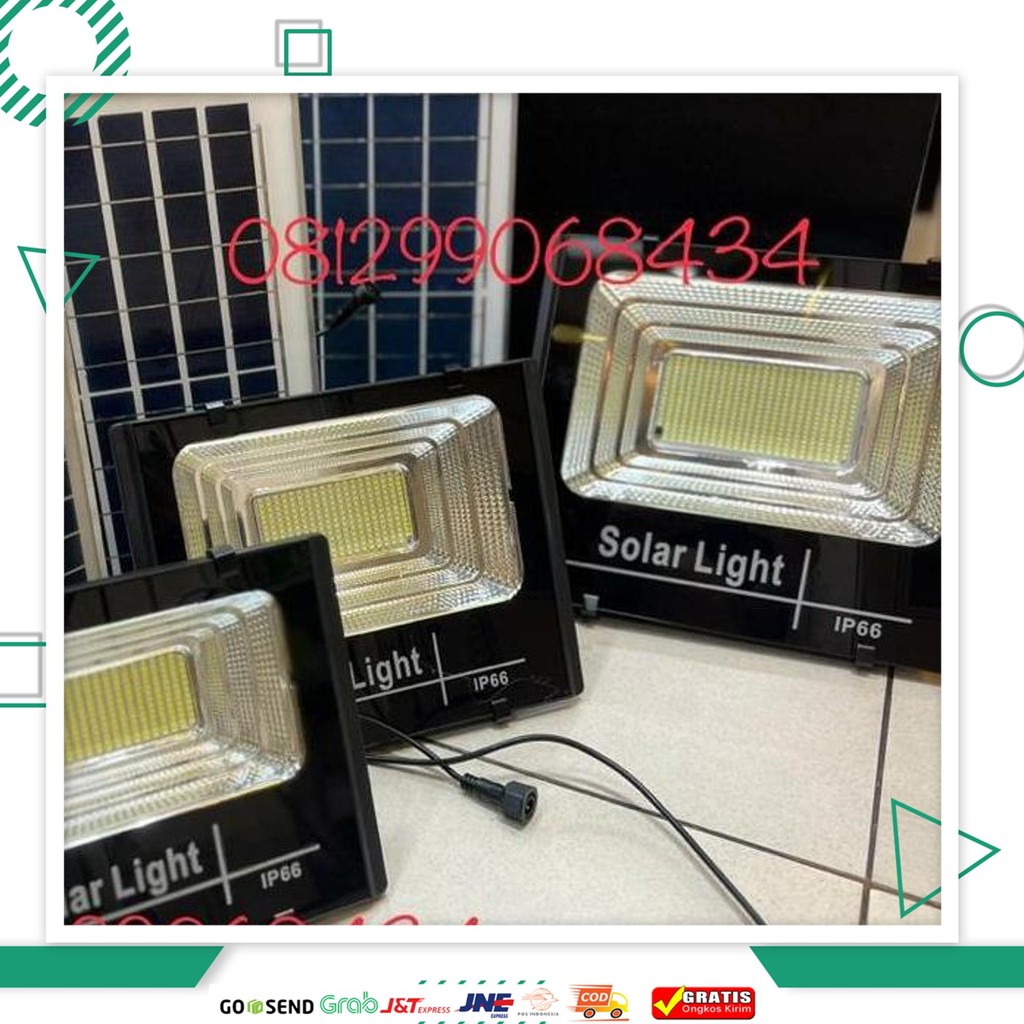 Jual Lampu Sorot Solar Cell Tenaga Surya 100 Watt Lampu Tembak 100W Panel | Shopee Indonesia