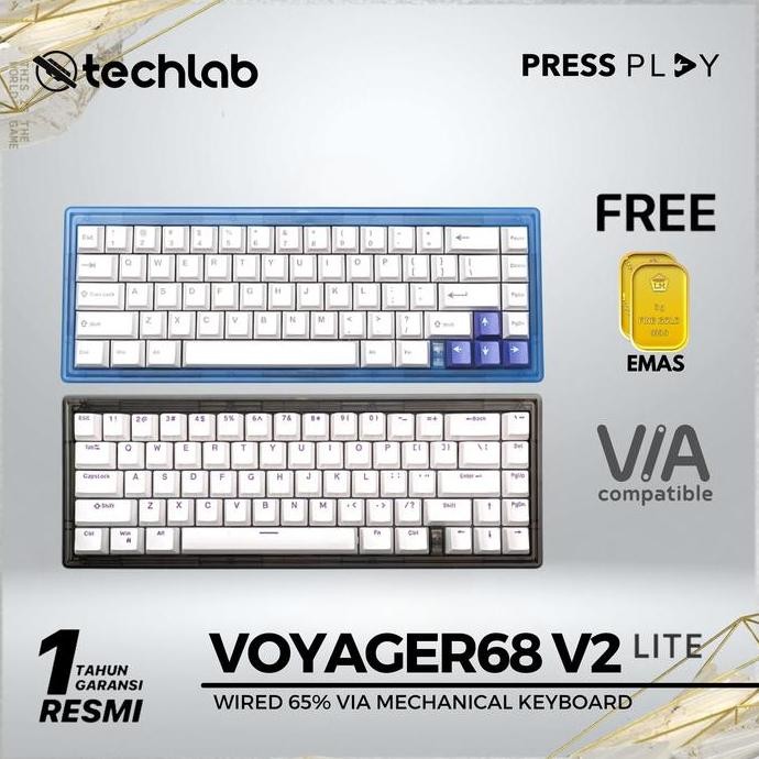 Jual NEW Press Play Voyager68 / Voyager 68 Lite Mechanical Keyboard ...