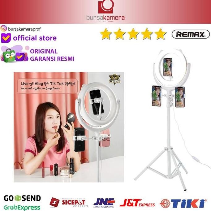 Jual Remax Ck 01 Selfie Live Stream Ck-01 Holder With Ring Light Cantik Co | Shopee Indonesia