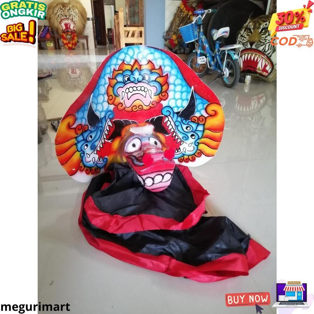 Jual Termurah Barongan Caplok Jumbo Barongan Full Kayu Kemul Panjang ...