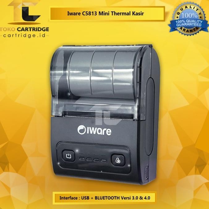 Jual Original Mini Kasir Printer Bluetooth Thermal 58Mm Iware C5813 ...