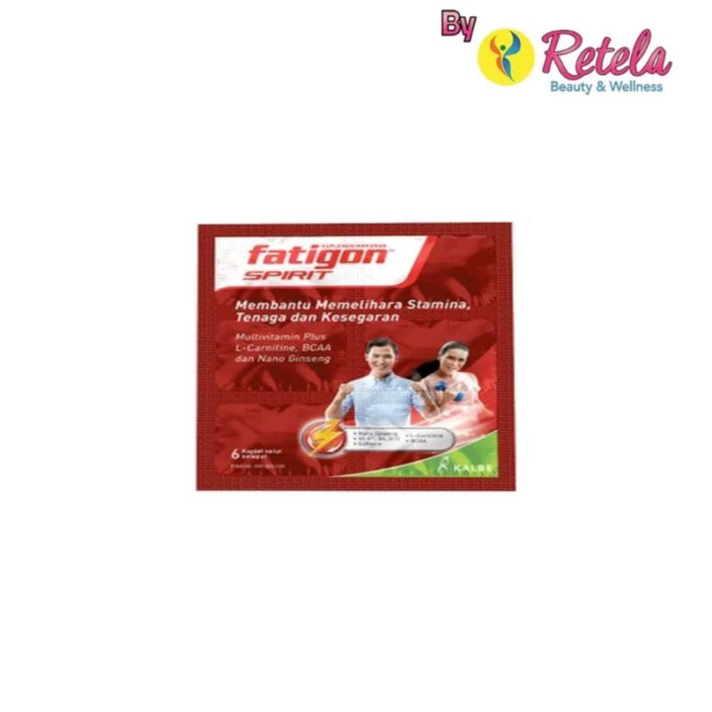 Jual FATIGON SPIRIT 1 STRIP 6 CAPLET/ MULTIVITAMIN DEWASA | Shopee ...