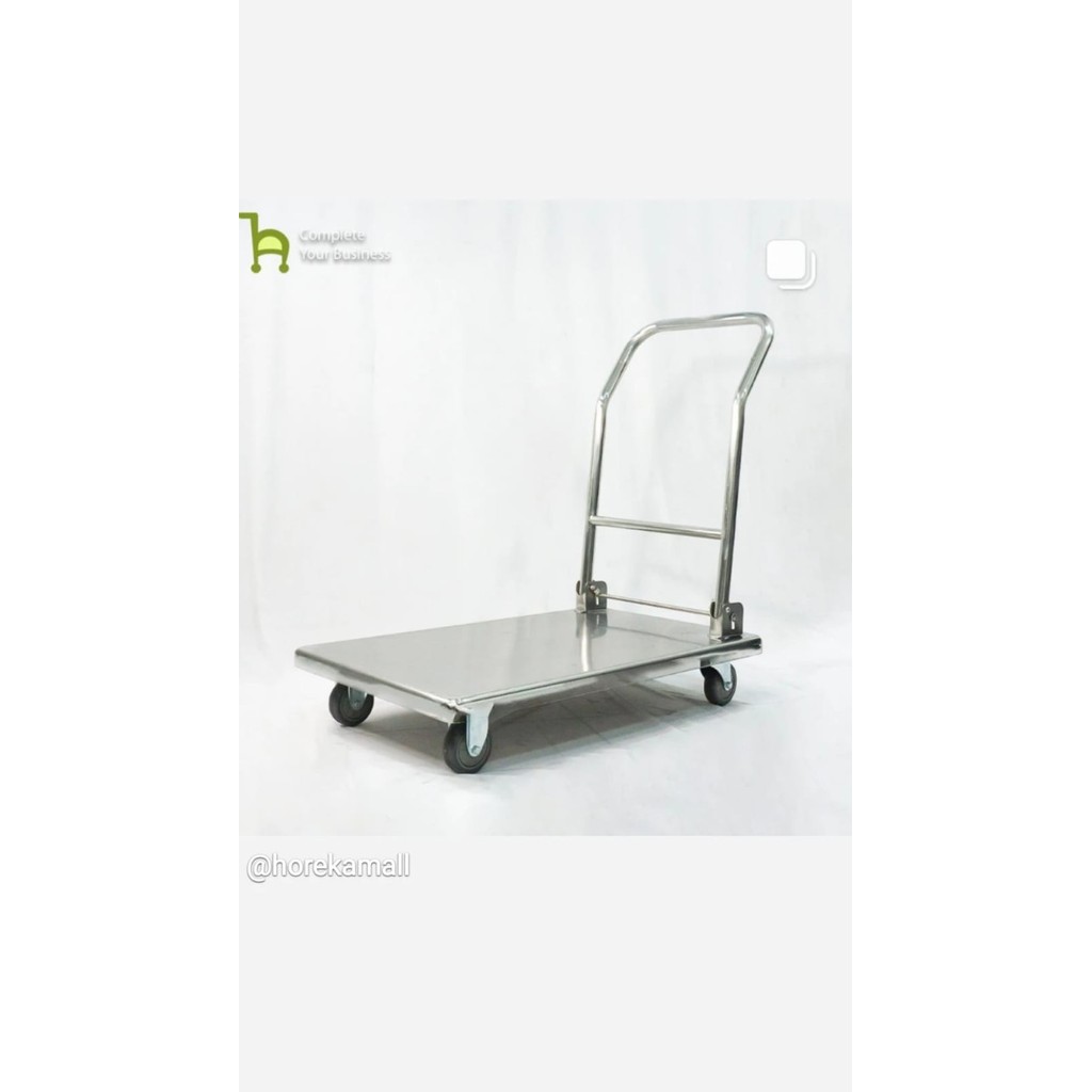 Jual TROLI BARANG STAINLESS STEEL 201 FOLDABLE PLATFORM TROLLEY FPT-300 ...