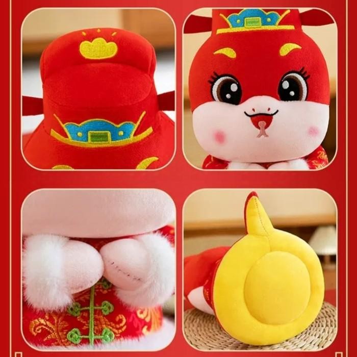 Jual New 100% Originalll Boneka Imlek 2025 Cny Snake Plush Toy Shio ...