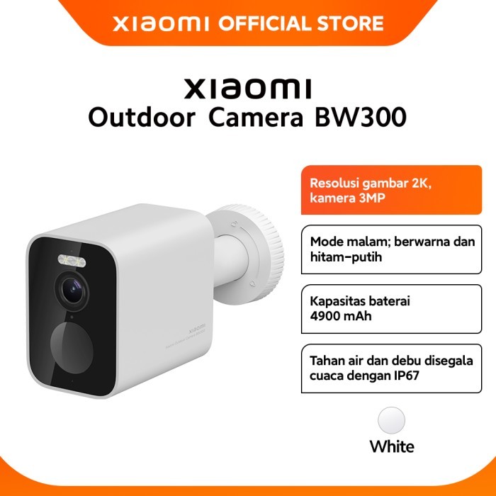 Jual Xiaomi Outdoor Camera BW300 Resolusi 2K 4900 mAh Tahan air IP67 ...