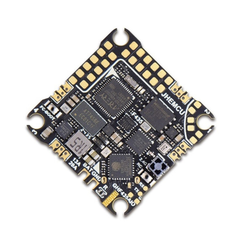 Jual JHEMCU GHF435AIO Flight Controller FC AIO 2-4S 20A 2G4 ELRS Baro ...