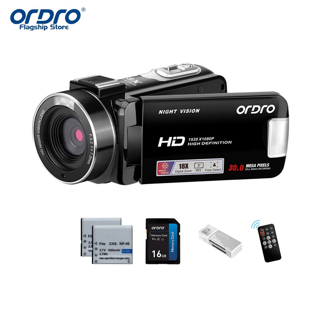 Jual ORDRO HDV-B320 Kamera Perekam Full HD 1080P 30MP Kamera Video ...