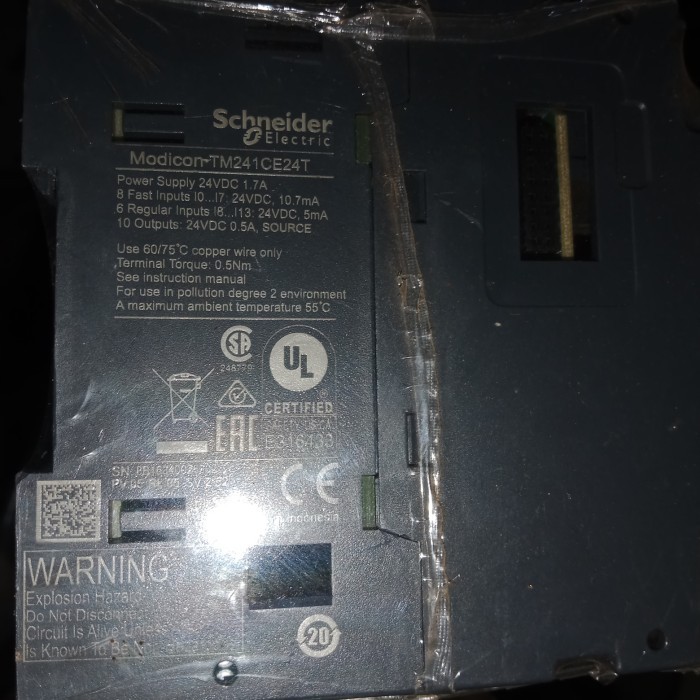 Jual TERMURAH - SCHNEIDER PLC MODICON M241 TM241CE24T(New no box ...