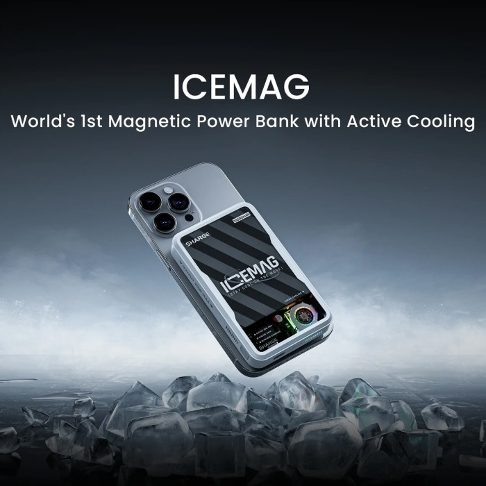 Jual Sharge Icemag Magsafe Power Bank 10000Mah Magnetic Wireless ...