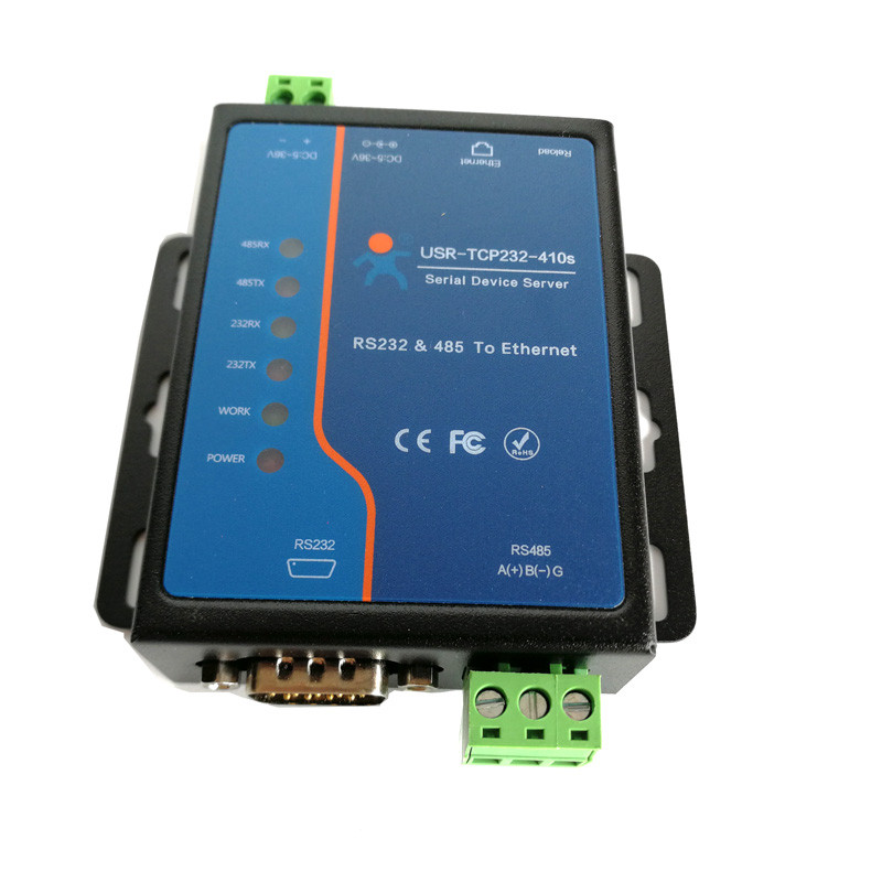 Jual USR-TCP232-410s ModBus RTU Converters support DNS DHCP RS232 RS485 ...