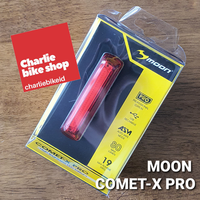 Jual Lampu Sepeda Moon Comet X-Pro Tail Light Usb Rechargable 80 Lumen ...