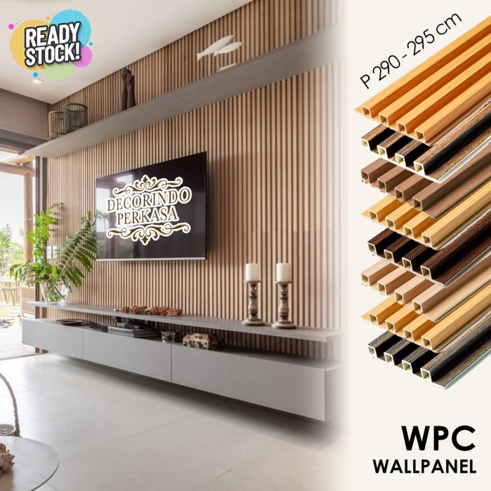 Jual WPC Wood Panel 3 METER Wallpanel Kisi Kisi Dinding Kayu | Shopee Indonesia
