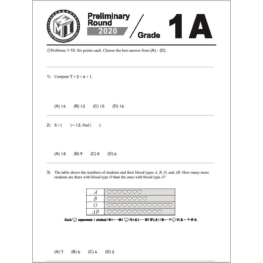 Jual Soal Wmi World Mathematics Invitational Past Papers 2019-2023 K0 ...